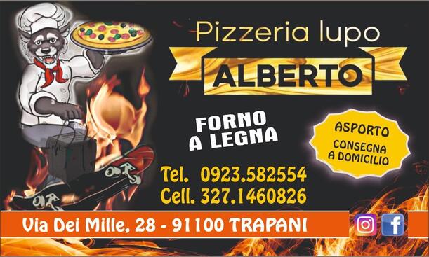 Menu at Pizzeria lupo alberto, Trapani