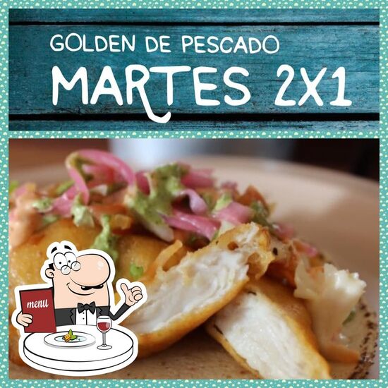 Menu at Golden Fish restaurant, Hermosillo
