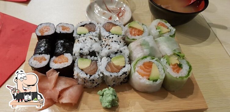 Menu at MIYA SUSHI restaurant, Lyon