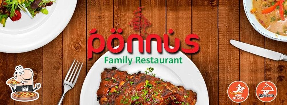 Menu at Ponnus restaurant, Changuvetty