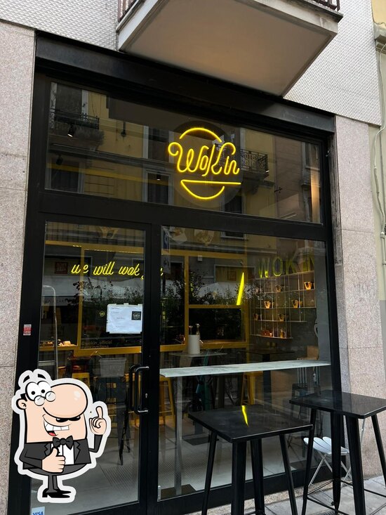 Menu at Wokin restaurant, Milan