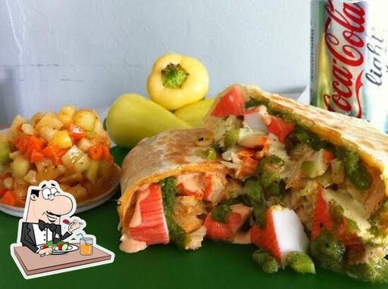 Menu at Tacón Express restaurant, Mexicali