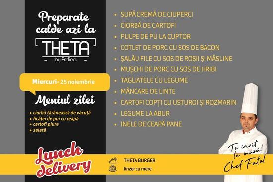 Menu at Theta by Pralina, Cluj-Napoca