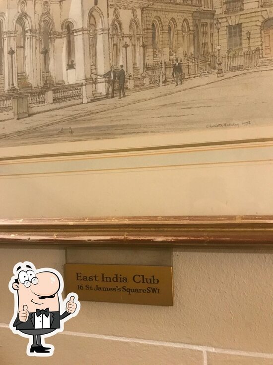 Menu at East India Club, London, 16 St James's Square