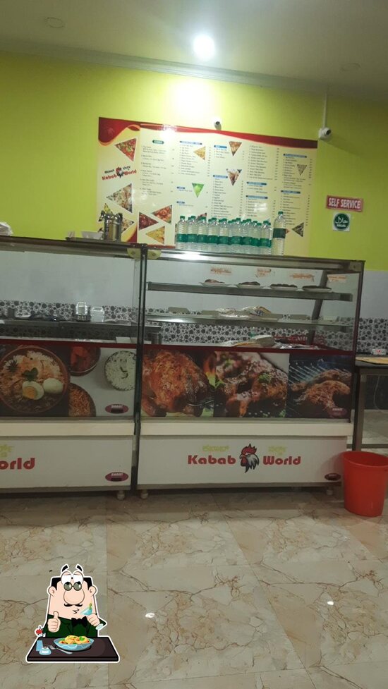 Menu at Kabab World Malur, India