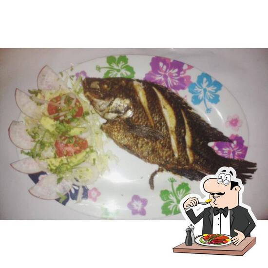 Menu at Mariscos Chilo restaurant, Coatzacoalcos