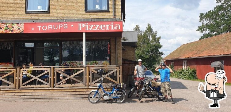 Menu at Torups Pizzeria, Sweden