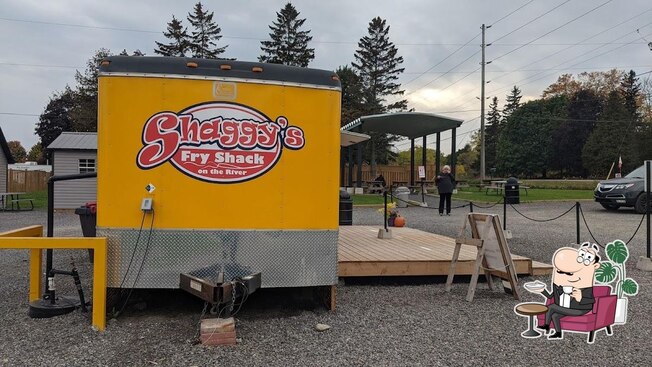 Menu at Shaggy's Fry Shack restaurant, Canada