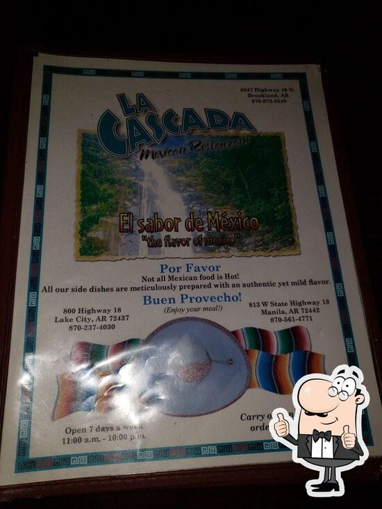 Menu at La Cascada 800 restaurant, Lake City