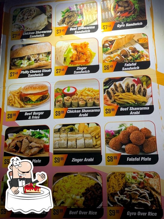 Menu at Jabri restaurant, Houston, Saums Rd