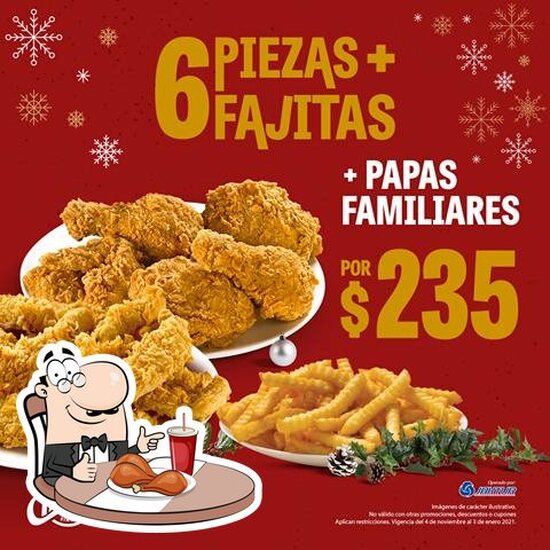 Menu at Church's Texas Chicken restaurant, Cancún, MZA 04 LTE 27 y 28