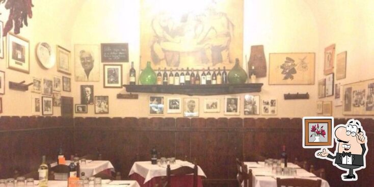 Menu at Da Lucia restaurant, Rome, Vicolo del Mattonato