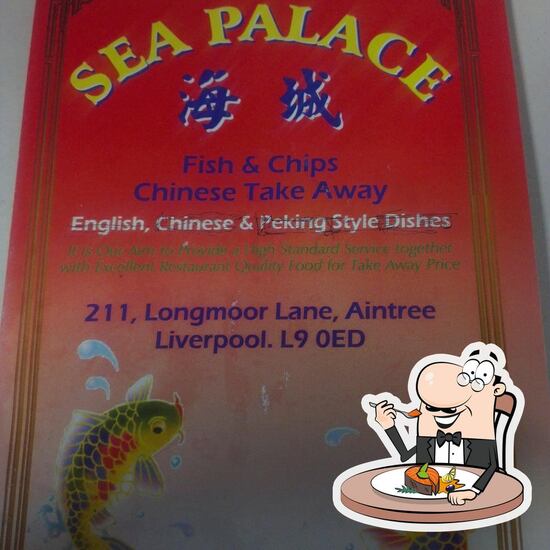 Menu at sea palace restaurant, Liverpool, 211Longmoor Lane