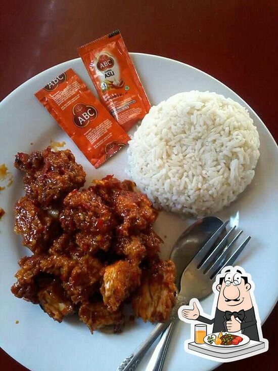 Menu at TFC Buol restaurant, Indonesia