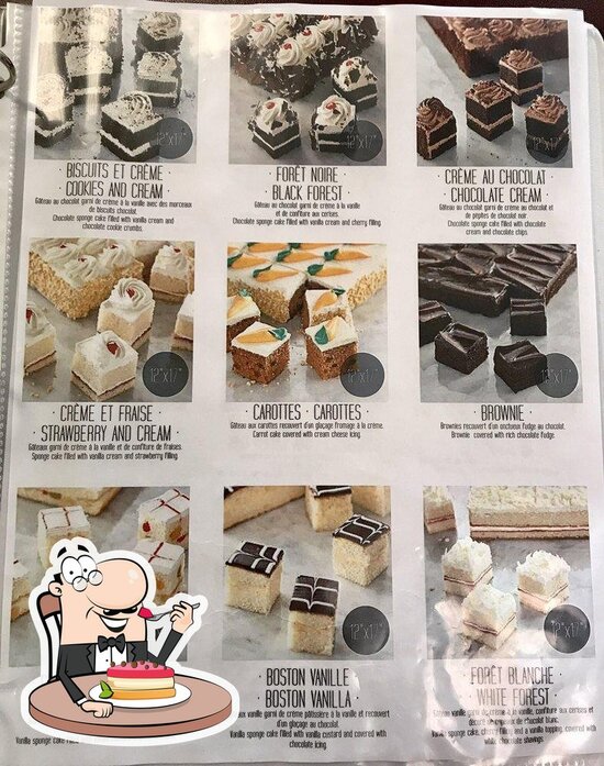 Menu at KILO desserts - Beaux Gateaux, Mount Royal, Chem. Devonshire
