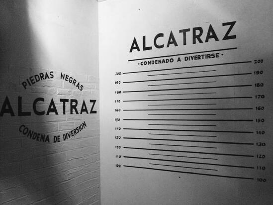 Menu at Alcatraz Bar, Piedras Negras