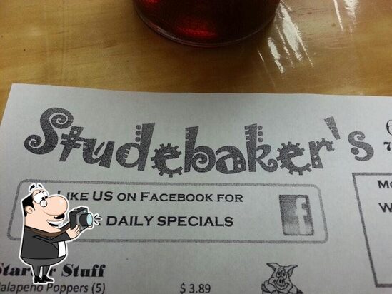 Menu at Studebakers BBQ, Wiggins