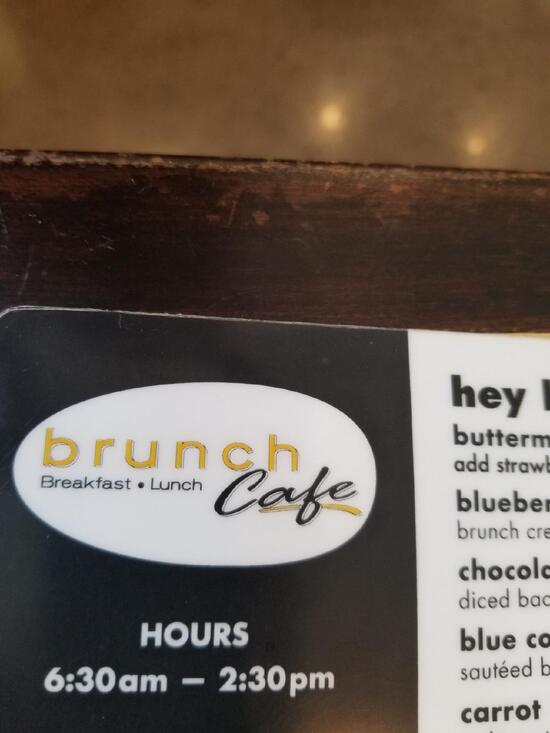 Menu at Brunch Cafe-Huntley, Huntley
