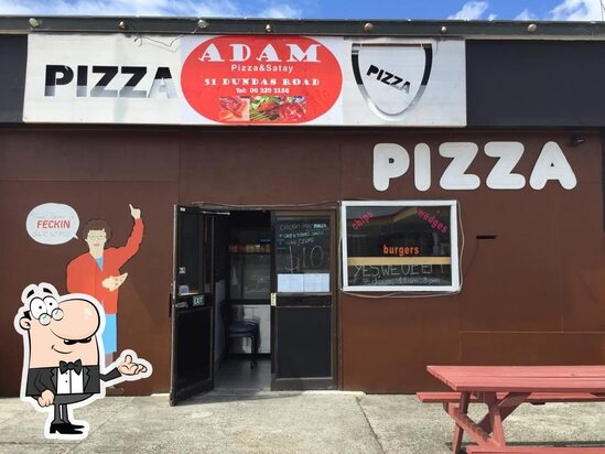 Menu at Adam Pizza & Satay pizzeria, Sanson