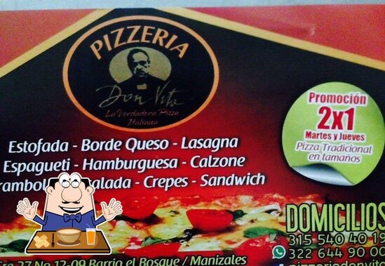Menu at DON VITO PIZZA restaurant, Manizales