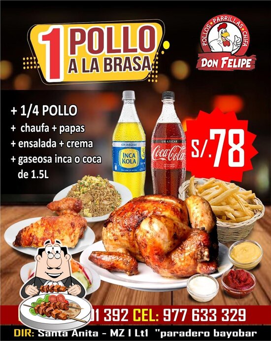 Polleria Don Felipe, Santa Anita - Menú del restaurante, precios y reseñas