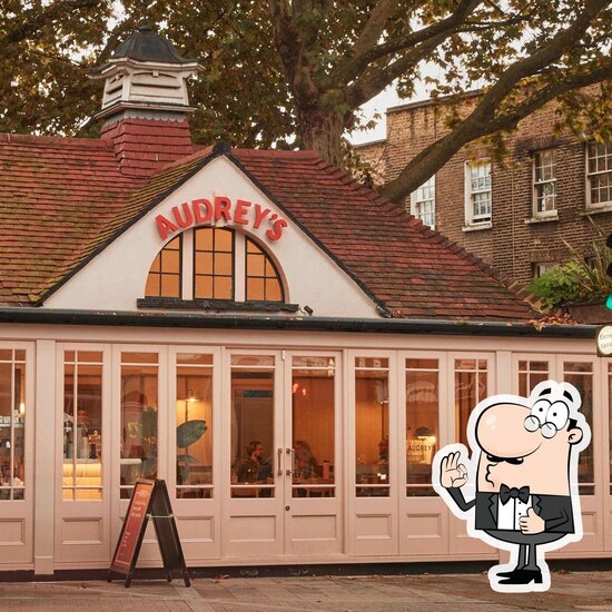 Menu at Audrey's restaurant, London