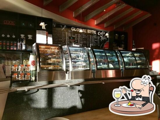 Menu at Global Byte Cafe, Invercargill