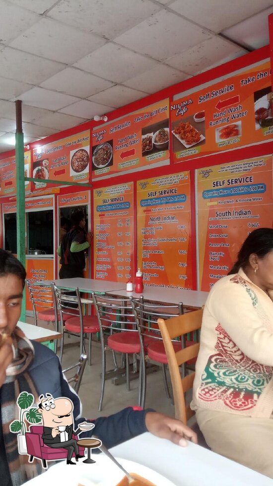 Menu at Nilima Cafe, India