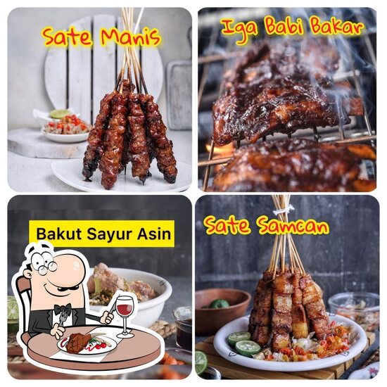 Menu at Iga Babi Ajung restaurant, North Jakarta, Jl. Pademangan 2 B Jl ...