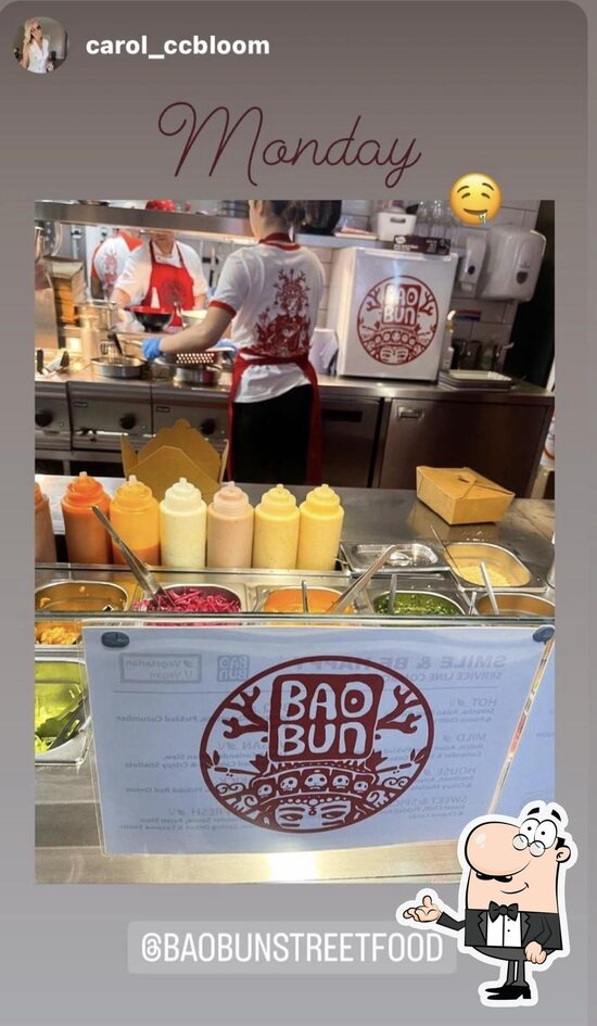 Menu at Bao Bun restaurant, Dublin