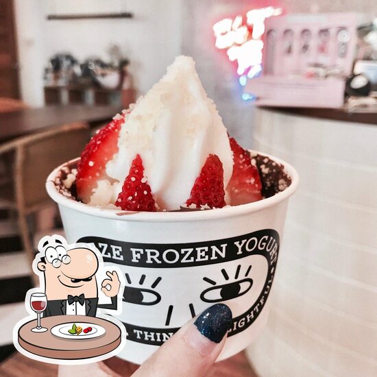 Menu at Freeze Frozen Yogurt, Bangkok, Nak Niwat Road