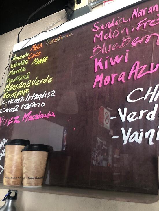 Carta de Toma Uno, Café, Ciudad de México