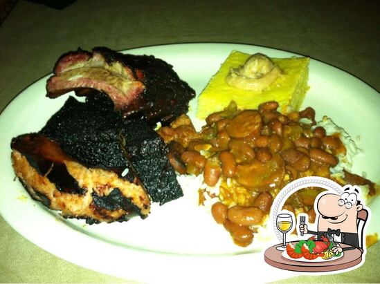 Menu at Flying Mango BBQ, Des Moines