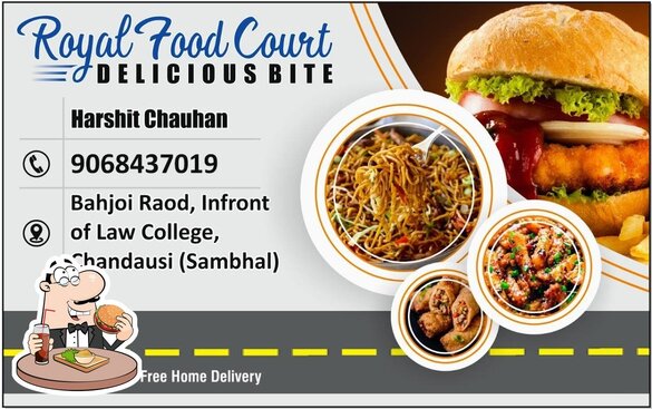 Menu at Royal Food Court, Chandausi