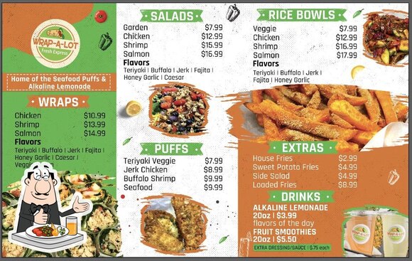 WRAP - A - LOT Fresh Express in Jonesboro - Restaurant menu and reviews