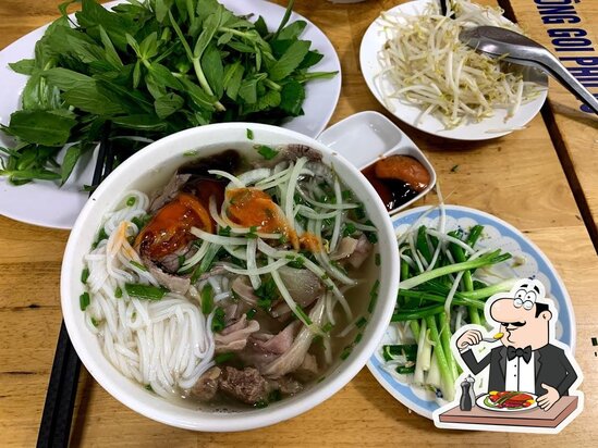 Menu at Phở Trang restaurant, Ho Chi Minh City, 391 Nguyễn Oanh