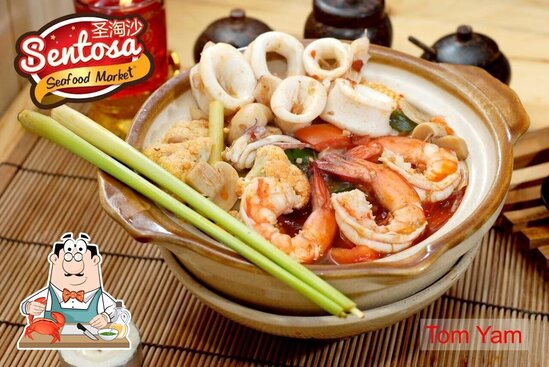 Menu at Sentosa Live Seafood Enak restaurant, Bekasi Regency