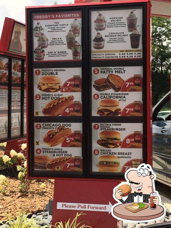 Menu at Freddy's Frozen Custard & Steakburgers fast food, Cincinnati ...