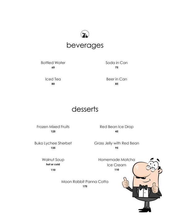 Menu at Moon Rabbit Cafe & Restaurant, San Juan