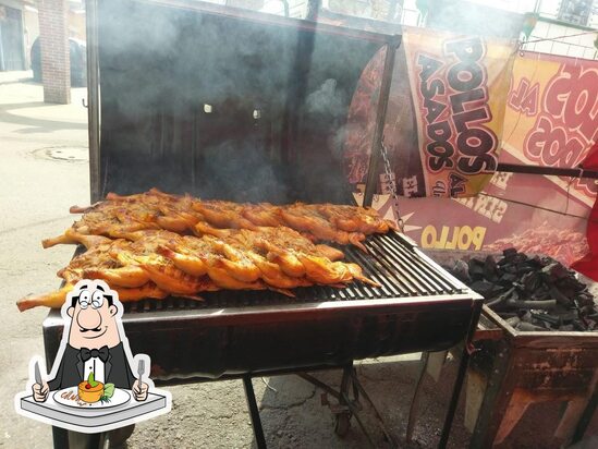 Menu at Pollos sabor sinaloense restaurant, Chicoloapan de Juárez