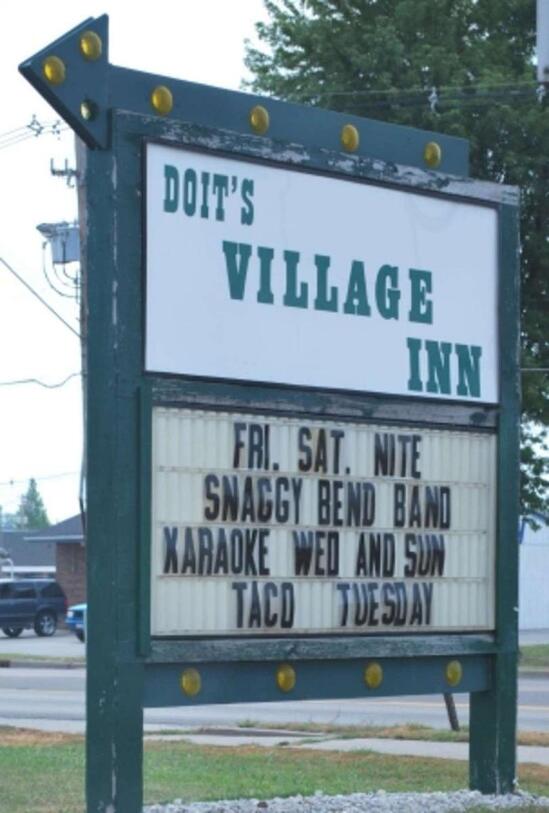 Menu at Doit's Village Inn pub & bar, Granite City, Pontoon Rd