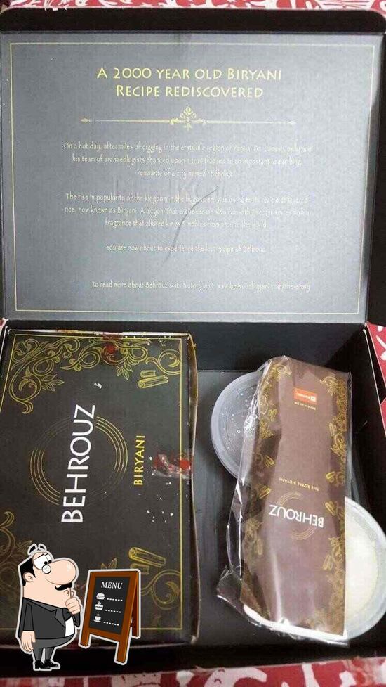Behrouz Biryani Hinjewadi, Pune - Restaurant menu, prices and reviews