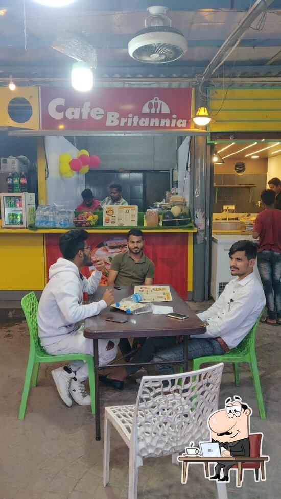 Menu at Cafe Britannia, Raipur