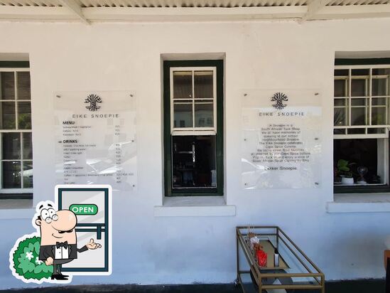 Menu at Eike Snoepie, Stellenbosch
