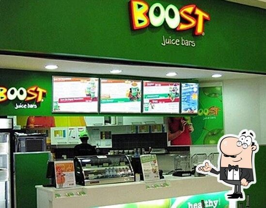 Menu at Boost Juice, Cape Town, Food Court