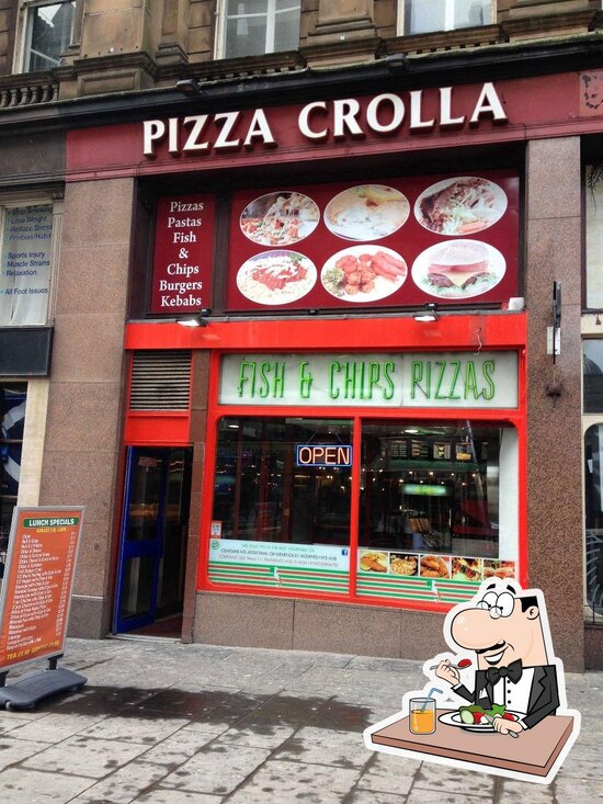 Menu at Pizza Crolla restaurant, Glasgow, 99 Hope St