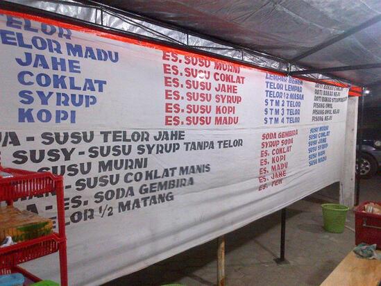 Menu at Susu segar you 2 me restaurant, Surakarta
