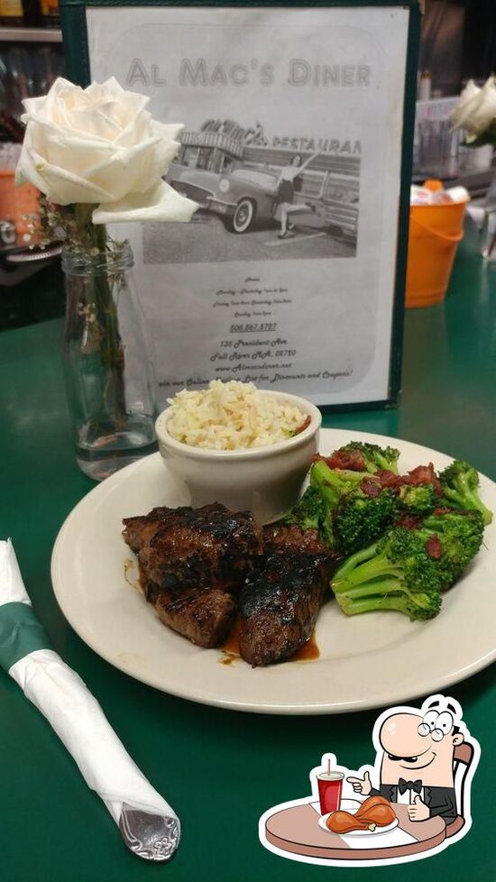 Menu at Al Mac's Diner restaurant, Fall River
