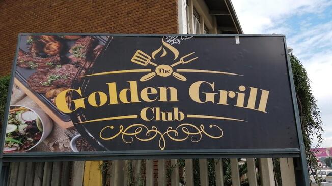 Menu at Golden Grill club, Pretoria