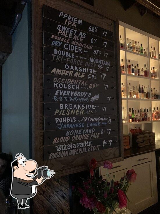 Menu at Victoria Bar, Portland